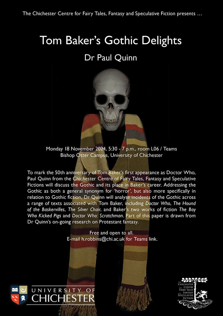 Tom Baker’s Gothic Delights 2024-11-18 17:30:00 - University of Chichester
